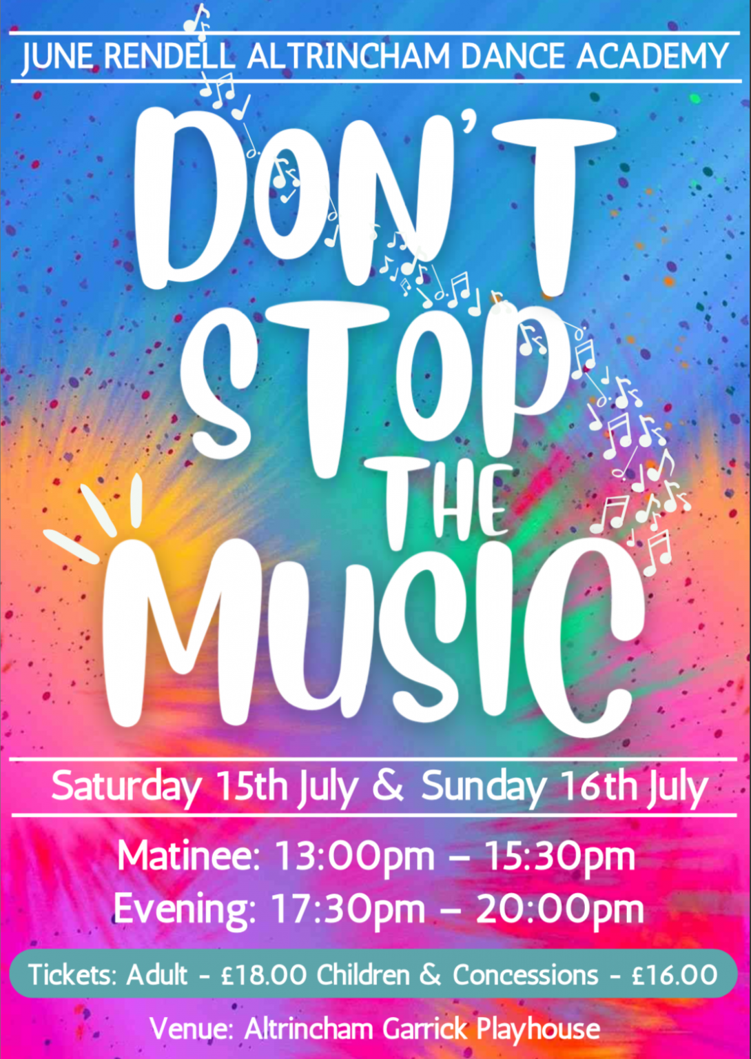 June Rendell Altrincham Dance Academy | Don’t Stop The Music